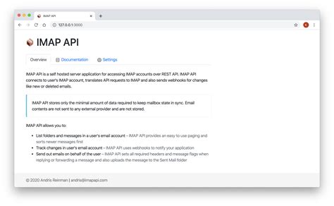 Github Jet10000imap Api Self Hosted Application To Access Imap