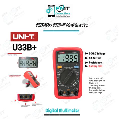 Ut33b Uni T Digital Multimeter Fmt Online Store