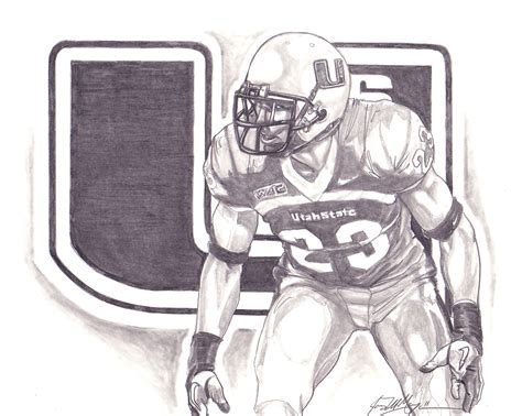 Realistic Football Player Drawing At Explore