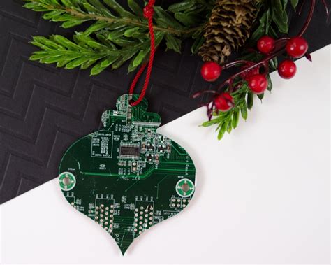 circuit board ornament computer programmer ornament software engineer