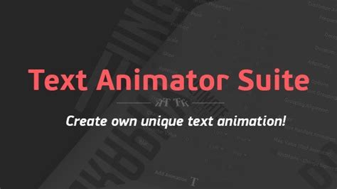Text Animator Suite After Effects Script Free Download