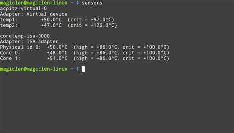 Linux系統下如何查看cpu型號、核心數量、頻率和溫度？ Magiclen