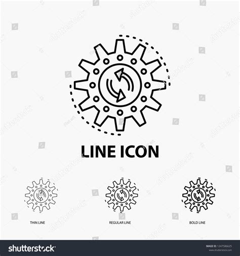 Management Process Production Task Work Icon Stock Vector Royalty Free