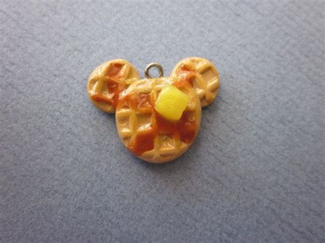 Polymer Clay Mickey Mouse Waffle Etsy In 2023 Clay Cute Clay