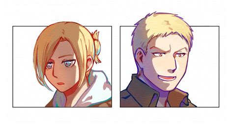 Reiner Braun And Annie Leonhart Shingeki No Kyojin Drawn By Yanglao