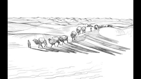 Desert Drawing At PaintingValley Explore Collection Of Desert Drawing