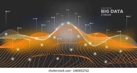 Big Data Vector Matrix Visualization Big Stock Vector Royalty Free 1483052762 Shutterstock