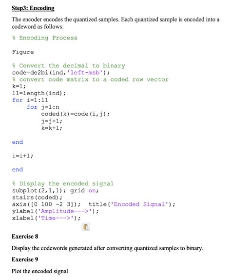 Step Encoding The Encoder Encodes The Quantized Chegg Com