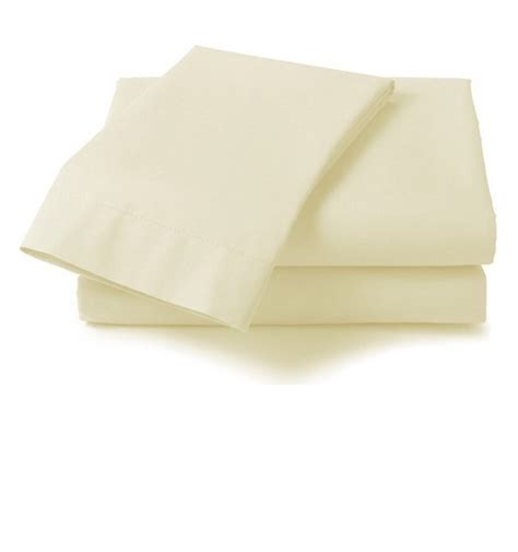 Долни чаршафи от Ранфорс цвят екрю слонова кост