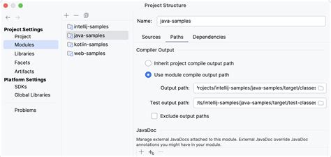 Module Structure Settings Intellij Idea Documentation