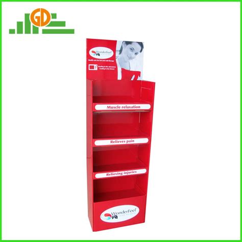 Drug Store Pos Corrugated Paper Tray Display Shelf