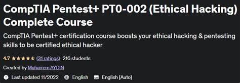 10 Best Free Comptia Pentest Training Courses With Certificates Take This Course