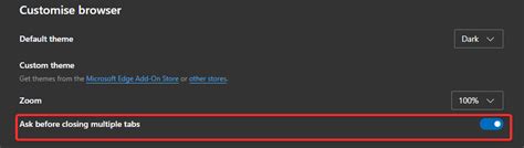 Microsoft Edge Canary Can Now Warn Users Before Closing Multiple Tabs