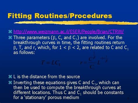 Continuous Time Random Walk Model Primary Sources Berkowitz