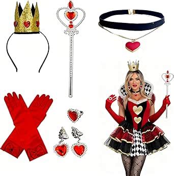 Xcnper Queen Of Hearts Costume Women Queen Of Hearts Costume