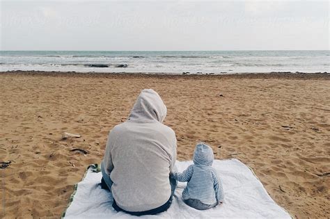 Father And Son Enjoying A Sea View By Stocksy Contributor Anna Malgina Stocksy