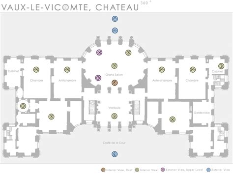 Floor Plan Of Vaux Le Vicomte Chateau Click On Each Room And Take A