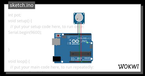 Potensiometer Wokwi Esp32 Stm32 Arduino Simulator