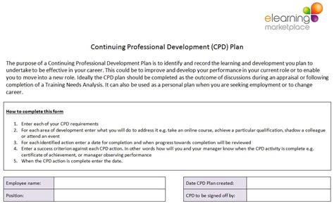 Continuing Professional Development Cpd Plan And Record Elearning Continuing Professional Development Cpd Plan And Record Elearning