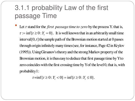 Ppt 3 First Passage Time Model Powerpoint Presentation Free Download Id 1439896