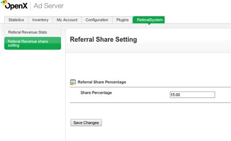 Publisher Referral Plugins For OpenX AdserverOpenX