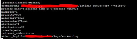 server laravel queue worker stack overflow