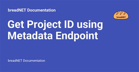 Get Project Id Using Metadata Endpoint Breadnet Documentation