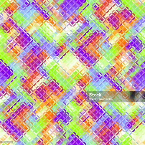 Low Poly Style Seamless Pattern Tileable Image Small Squares With Glass