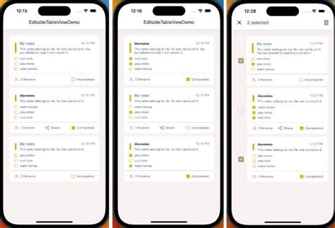 An IOS Application That Shows The Implementation Of Complex Table View Design