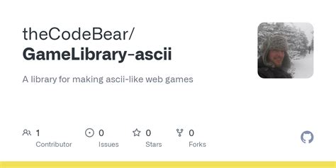 GitHub TheCodeBear GameLibrary Ascii A Library For Making Ascii Like Web Games