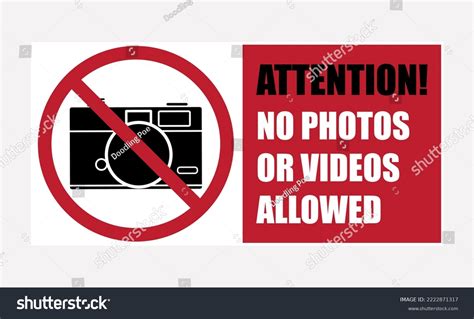 No Camera Allowed Do Not Take Stock Vector Royalty Free Shutterstock
