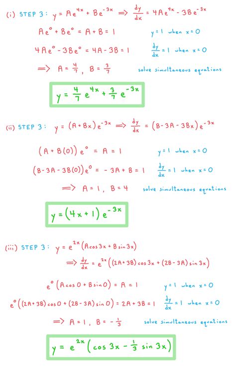 Solving Second Order Differential Equations Edexcel A Level Further