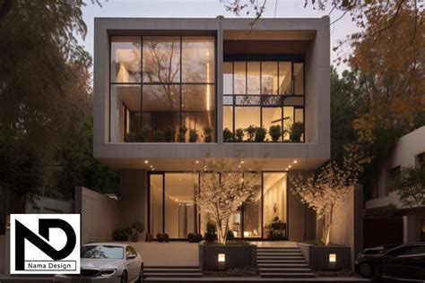 خانه ویلایی دوبلکس کوچک نمادیزاین