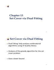 SetCoverDualFitting In Pdf Set Cover Via Dual Fitting Set Cover Via Dual Fitting Dual