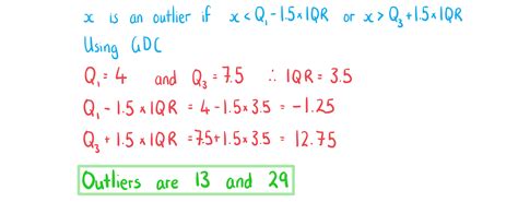 IB DP Maths AI SL复习笔记4 1 5 Outliers 翰林国际教育