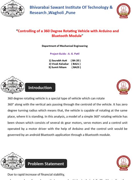 Controlling Of A 360 Degree Rotating Vehicle With Arduino And Bluetooth