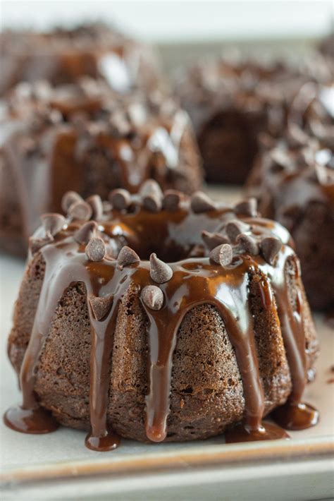 Easy Mini Chocolate Bundt Cakes With A Cake Mix Artofit