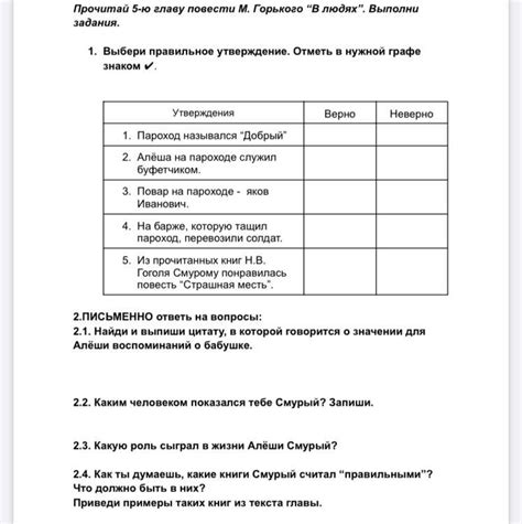 Произведение Максима Горького «в людях Помогите пожалуйста срочно Школьные Знания Com