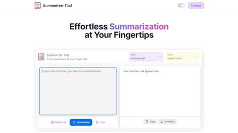 Summarizer Tool Features Benefits And Review • Ai Parabellum