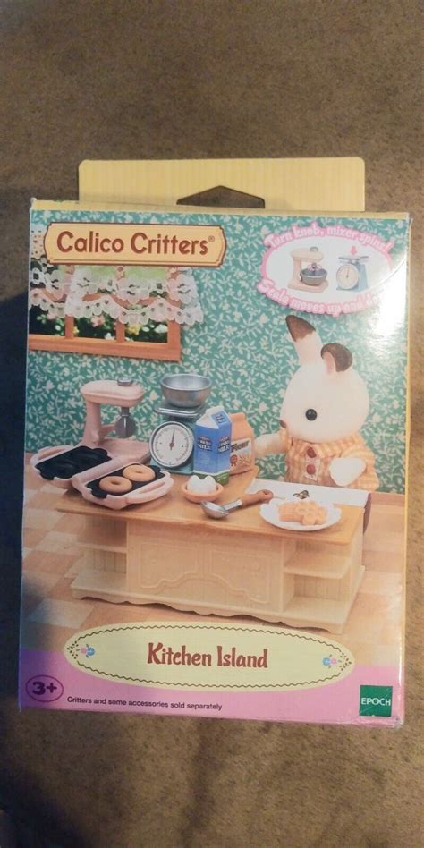 Calico Critters Kitchen Island Opened Once 4661046523
