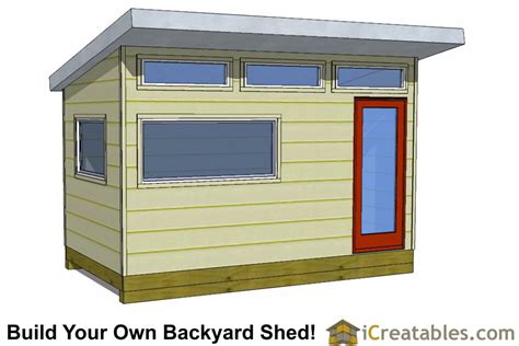 Modern Shed Plans Modern Diy Office And Studio Shed Designs