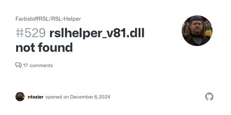 Rslhelperv81dll Not Found · Issue 529 · Farbstoffrslrsl Helper · Github