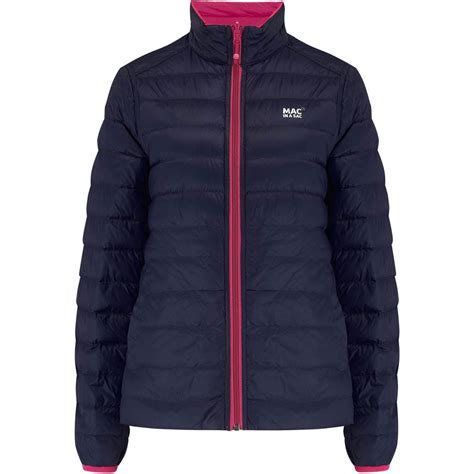 Mac In A Sac Womens Polar Down Packable Jacket Reversible Fushia And Navy