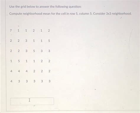 Solved Use The Grid Below To Answer The Following Question Chegg