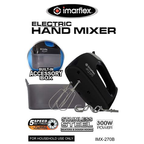 Imarflex Imx 270b Hand Mixer Imx270b Houseware Express Shopee Philippines