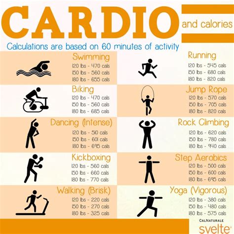 Cardio Exercise Instructions Poster