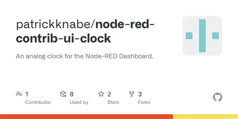 GitHub Patrickknabe Node Red Contrib Ui Clock An Analog Clock For The Node RED Dashboard
