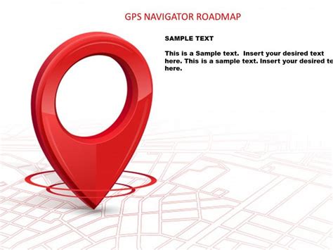 GPS Navigator Roadmap PowerPoint Template Powerpoint Templates Powerpoint Presentation
