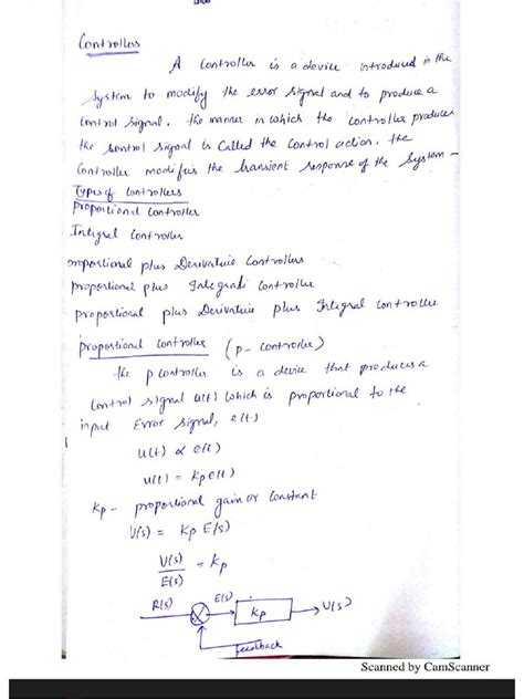 P Pi Pd Pid Controller Cs Pdf