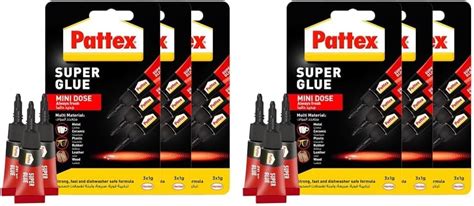 Pattex Super Glue Mini Dosestrong All Purpose Adhesive For Repairs